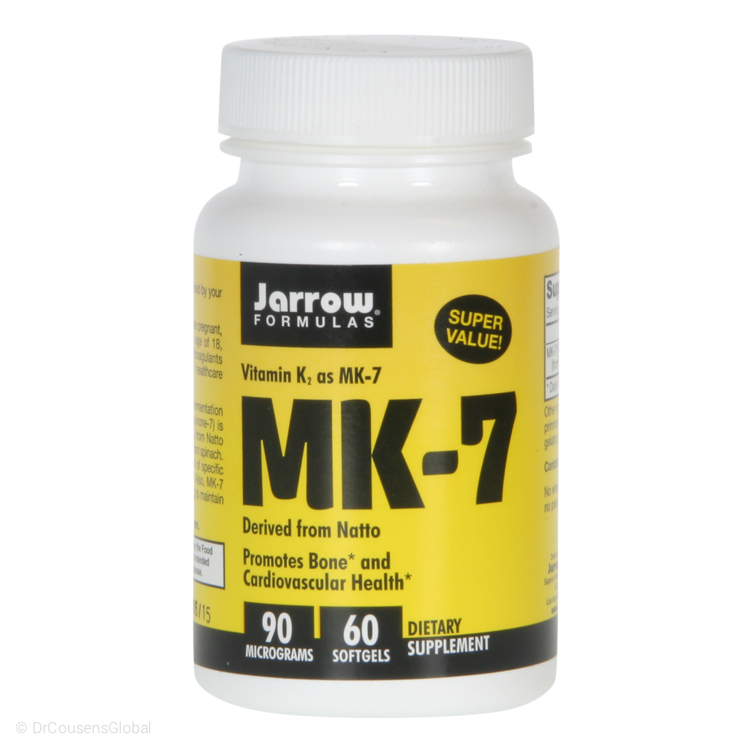 MK-7 | Vitamin K2 (90mcg), 60 soft gel caps - Promotes Bone and ...